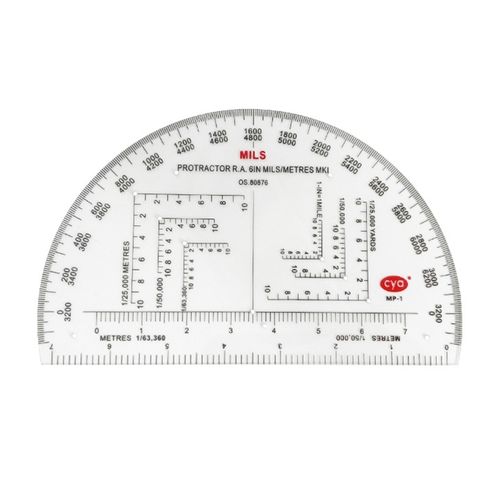 AAFashions Land Navigation Protractor Map Protractor Coordinate Scale ...