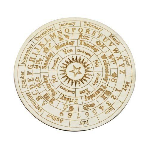 Generic Star Pendulum Board Wooden Dowsing Divination Board Round ...