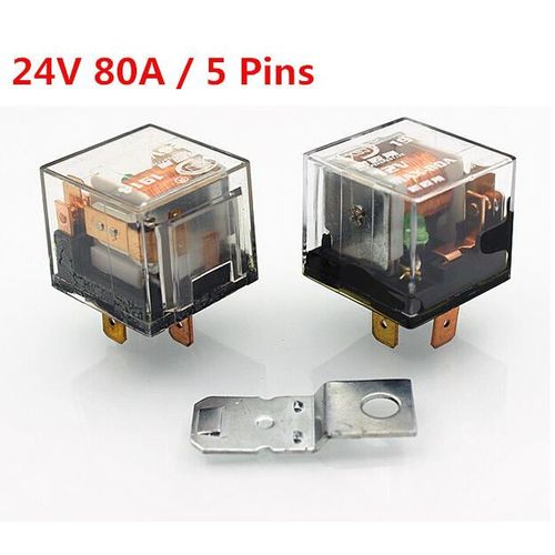 Generic 5 Pcs 24v 80a 5 Pin Way Transparent Car Relay High Power ...