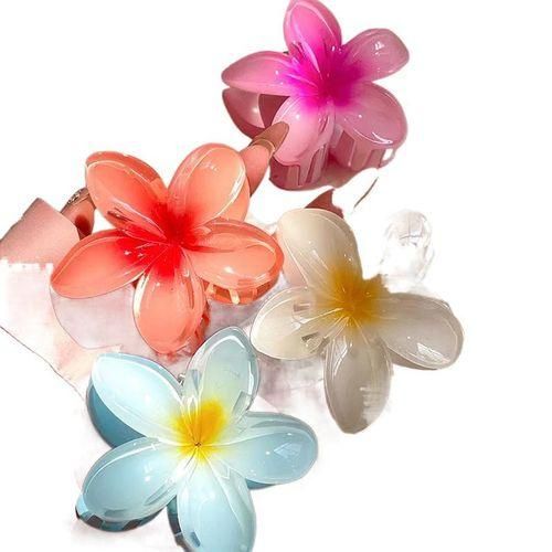 Generic Bohemian Beach Vacation Lily Flower Hair Claw Sweet Hair Clip ...