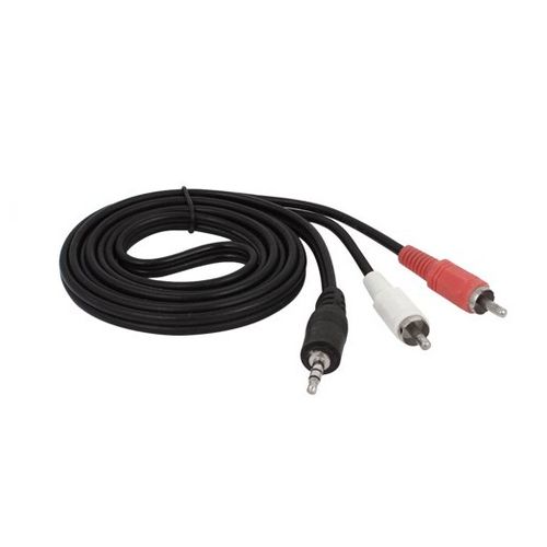 3.5mm Male To 2 RCA 3.5 To RCA Male Audio Video AV Cable – Nigeria Shopping