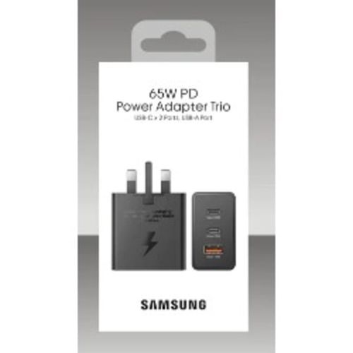Samsung Pd 65w Trio Power Adapter With Usb Type C X 2 Ports, Usb A Port ...