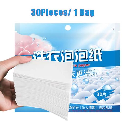 Generic 30pcs Washing Powder Sheet Soap Cleaning Detergent In Strips ...
