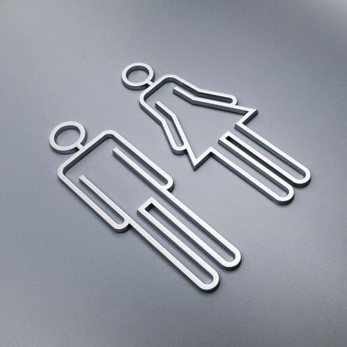 Generic Toilet Sign Logo Acrylic Word Toilet Sign Toilet Door Sign ...