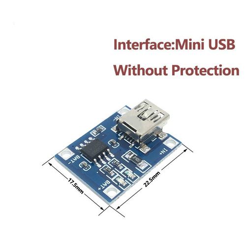 Generic Type-c/Micro/Mini USB 5V 1A 18650 TP4056 Lithium Battery ...