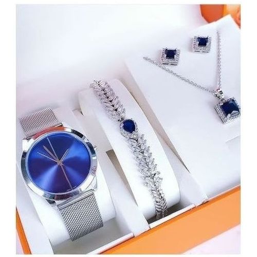 Keep Moving Exquisite Very Unique Silver Wristwatch Jewelry Set Wrist Set For Classic Ladies Jumia Nigeria