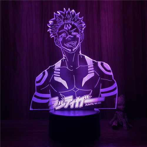 Generic 3D Nightlight Anime Jujutsu Kaisen Ryomen Sukuna Evil Body ...