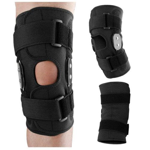 Generic Hinged Knee Brace Adjustable Knee Support with Side Stabilizers ...
