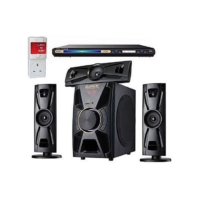 Djack 3.1 Bluetooth HomeTheatre System DJ-403+DVD PLAYER+Pow Surge ...