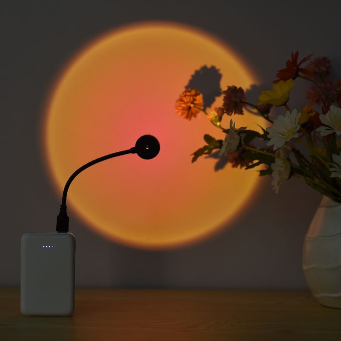 Generic Sunset Lamp Colorful Light Projector 360°Rotatable - Red ...