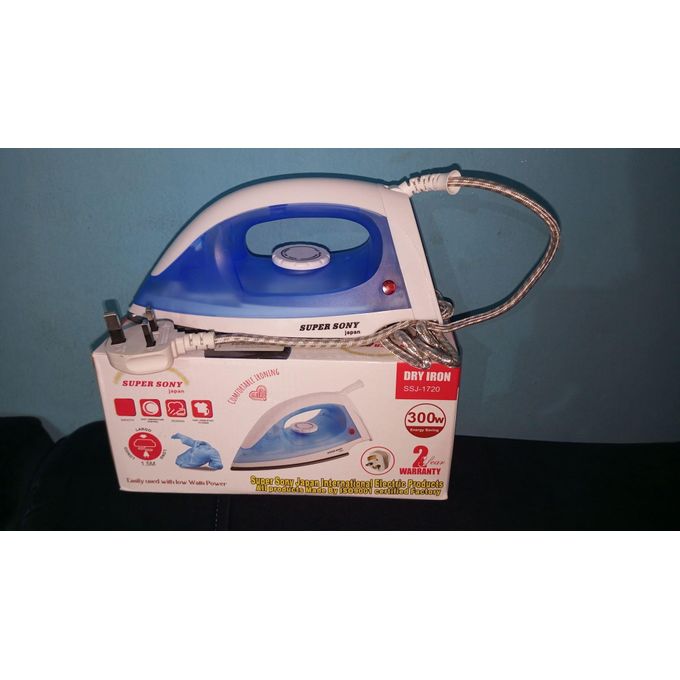 SUPER SONY 300W Energy Saving Electric Dry Pressing Iron - Good For ...