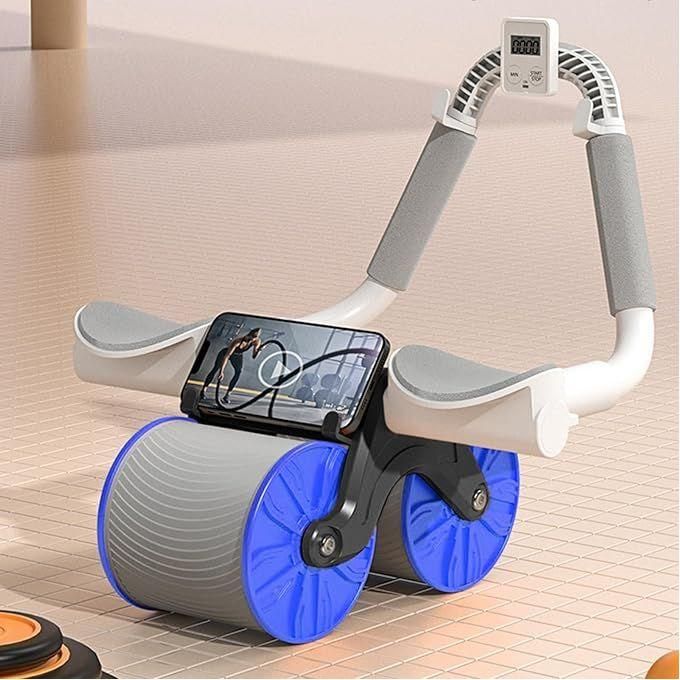 Generic Abdominal Roller Wheel Automatic Rebound Balanced 2 Wheel ...