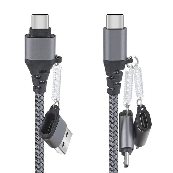 Generic 5-in-1 USB Cable Fast Charging For Apple/Android/Type-C | Jumia ...