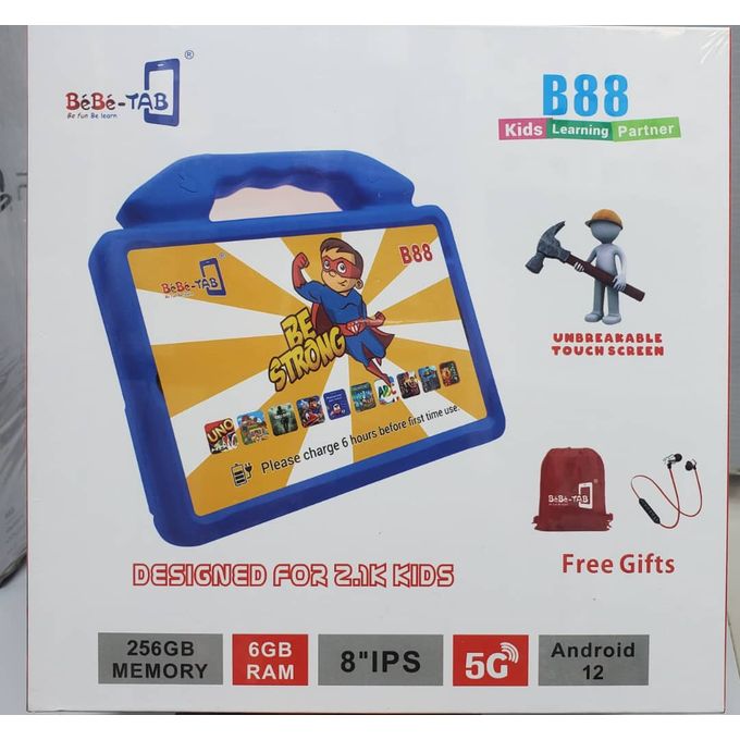 BEBE TAB B88 - 8INCHE Educational Tablet 256GB 6GB RAM