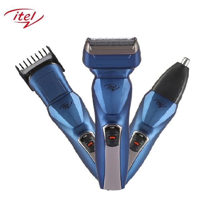 itel Rechargeable Shaver 3-in-1 (Clipper, Nose Trimmer