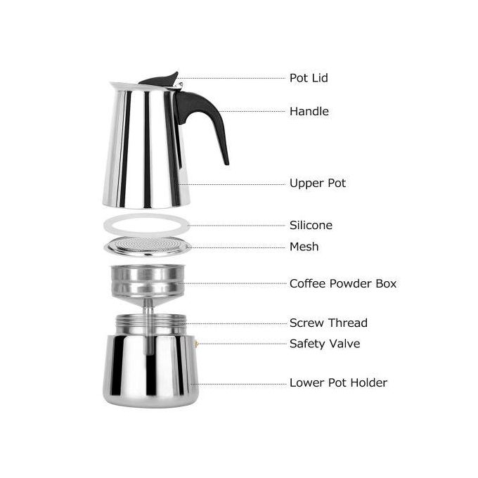 Generic Coffeepot Stainless Steel Coffee Maker - 300ml | Jumia Nigeria