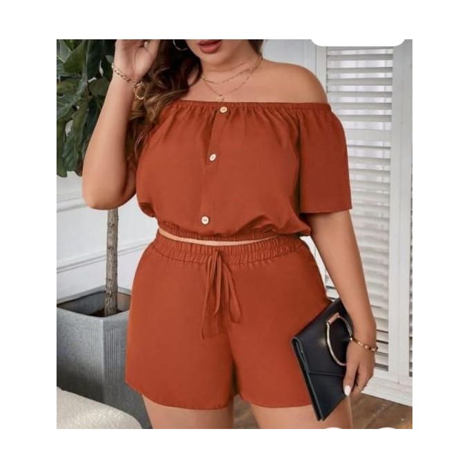 Fashion LADIES CLASSY BUMPER SHORT AND TOP | Jumia Nigeria