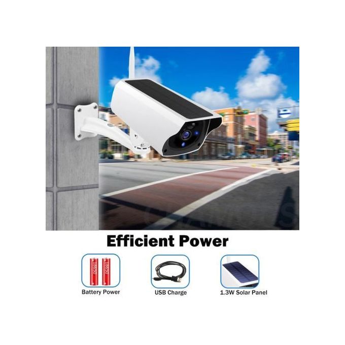 Generic Wireless CCTV Camera Solar Wifi HD 1080P Outdoor IP