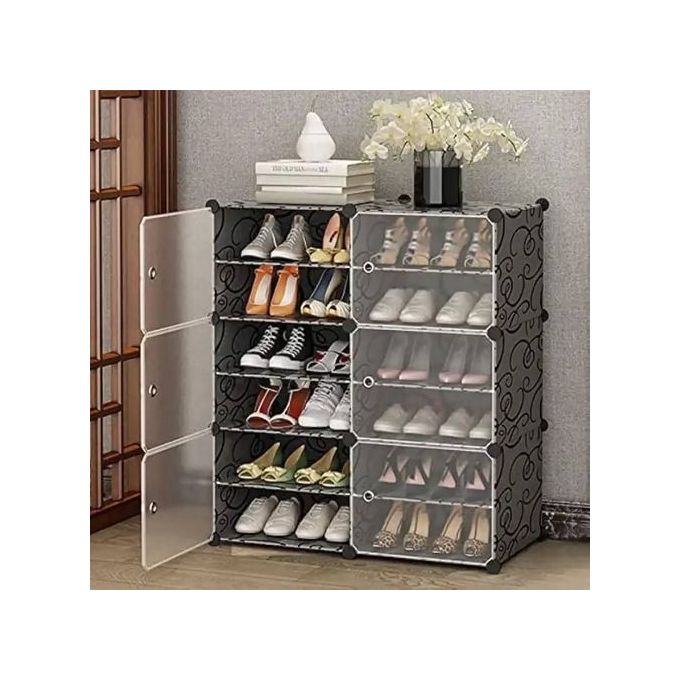 Generic Shoe Rack 2 Partition Steps Layers