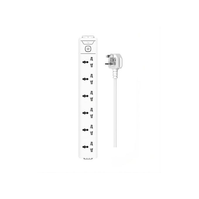 itel 6 Sockets 3m Cord Power Strip Extension Box