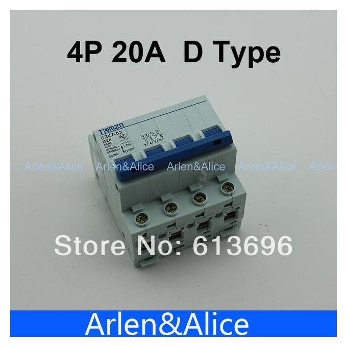 Generic 4p 20a D Type 240v/415v Circuit Breaker Mcb 4 Poles | Jumia Nigeria