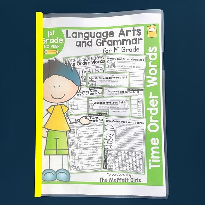 Generic 1st Grade English Language Arts and Grammar Reading Writing ...