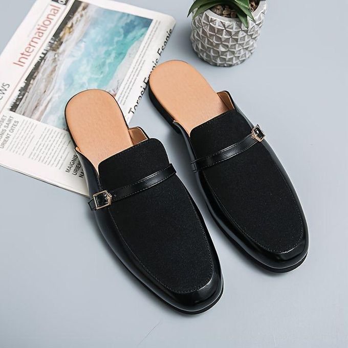 Fashion Trendy Men Half Shoe- Black | Jumia Nigeria