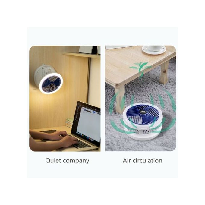 Generic USB Rechargeable 4-Speed Variable Fan Foldable Table Fan ...