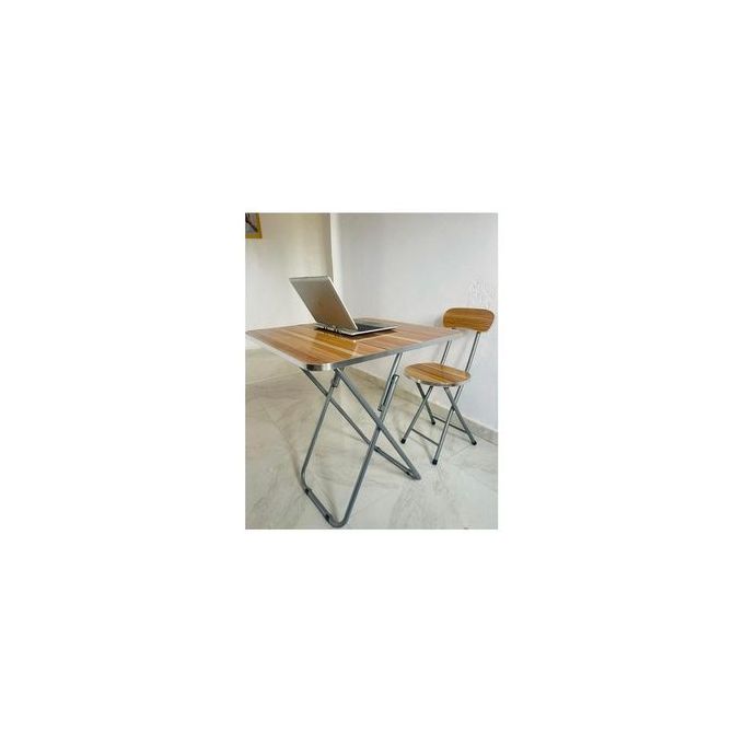 Generic Adjustable Foldable Laptop Table And Chair For Reading | Jumia ...