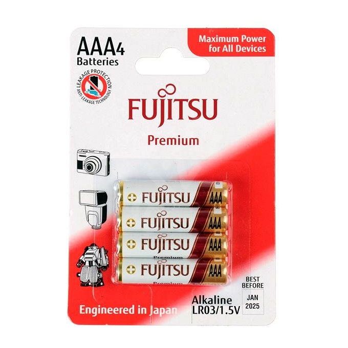 Fujitsu AAA Premium Alkaline Battery - AAA4
