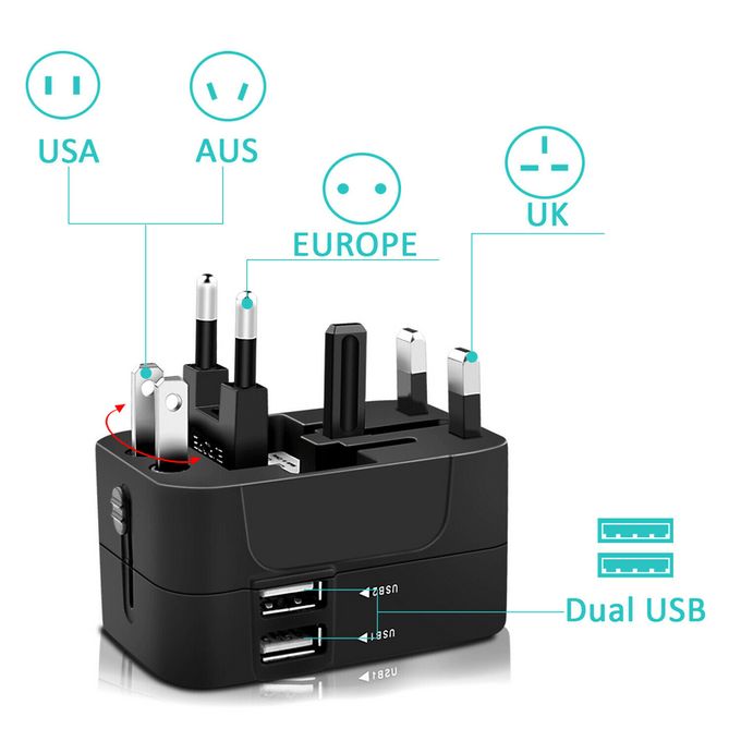 Generic Worldwide Universal Travel Socket Adapter,Power Socket,USB ...