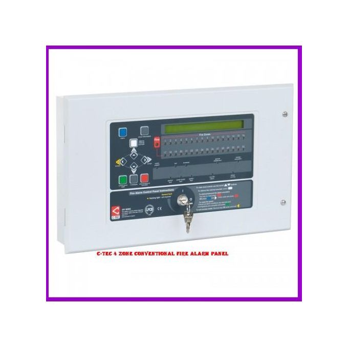 Generic C-TEC 4 ZONE CONVENTIONAL FIRE ALARM PANEL