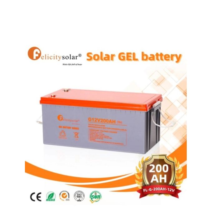 Felicity Solar Felicity Deep Circle 200Ah 12v Dry Cell Gel