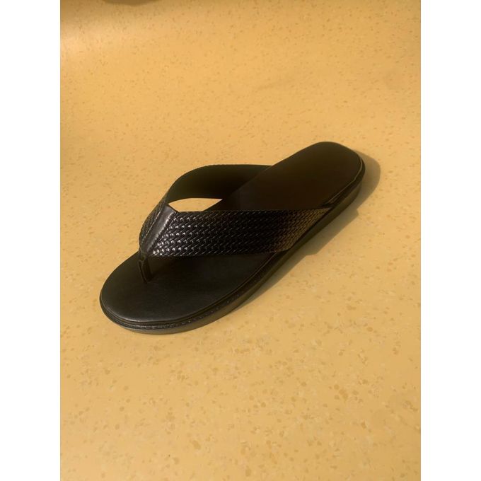 Fashion New Men Fashion Leather Pam Slippers | Jumia Nigeria