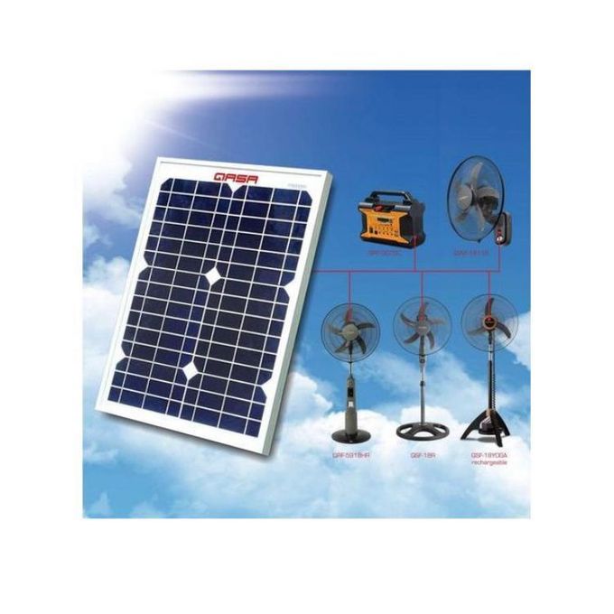 Qasa 20watts 12v/15v Mono Solar Panel (For Rechargeable