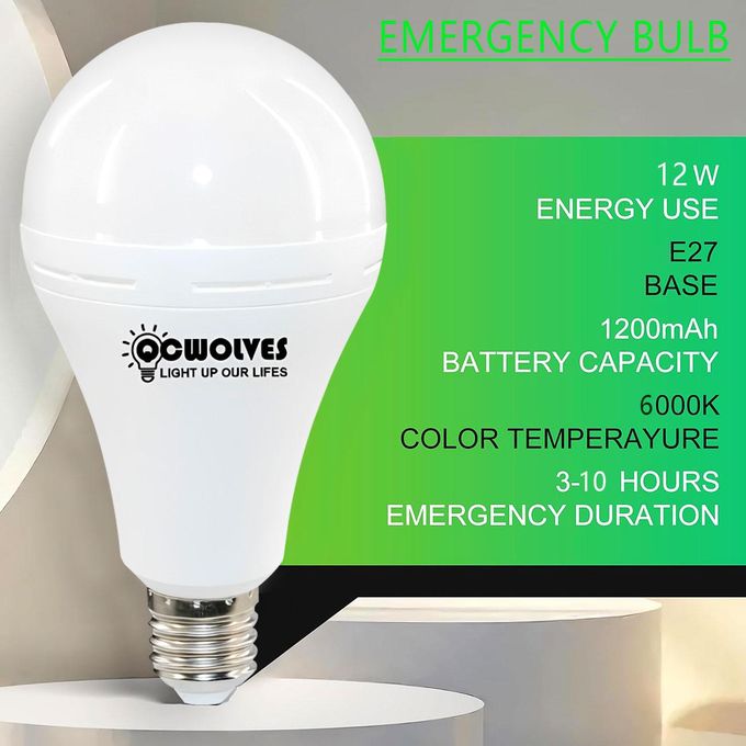 Generic Emergency Light Bulb High - End LED E27-12W-Cool