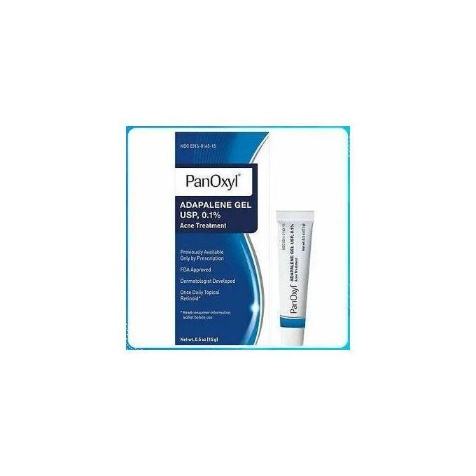 PanOxyl Adapalene Gel USP, 0.1% Acne Treatment 15g