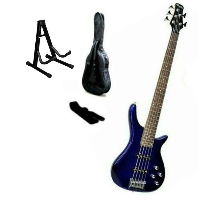 Generic 5 Strings Base Guitar With Stand, Belt And Bag | Jumia Nigeria