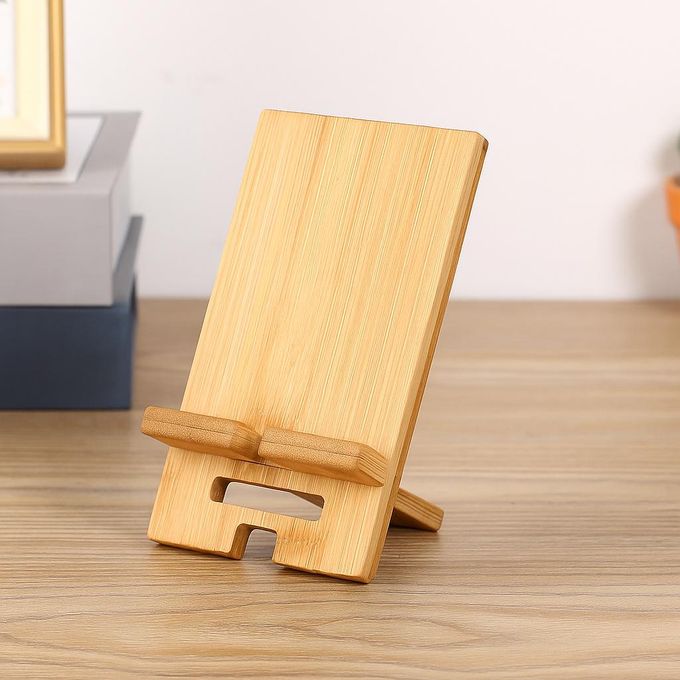 Generic Removable Wooden Portable Phone Holder Tablet Stand
