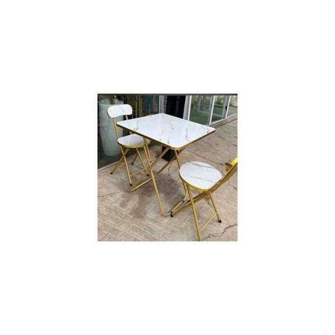 Generic Dining Set, Kitchen, Foldable Table With 2 Chairs,