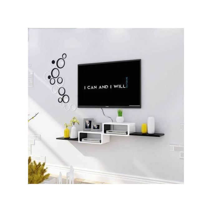 Generic 2 In 1 Floating DVD DSTV Remote Control Wall Shelf