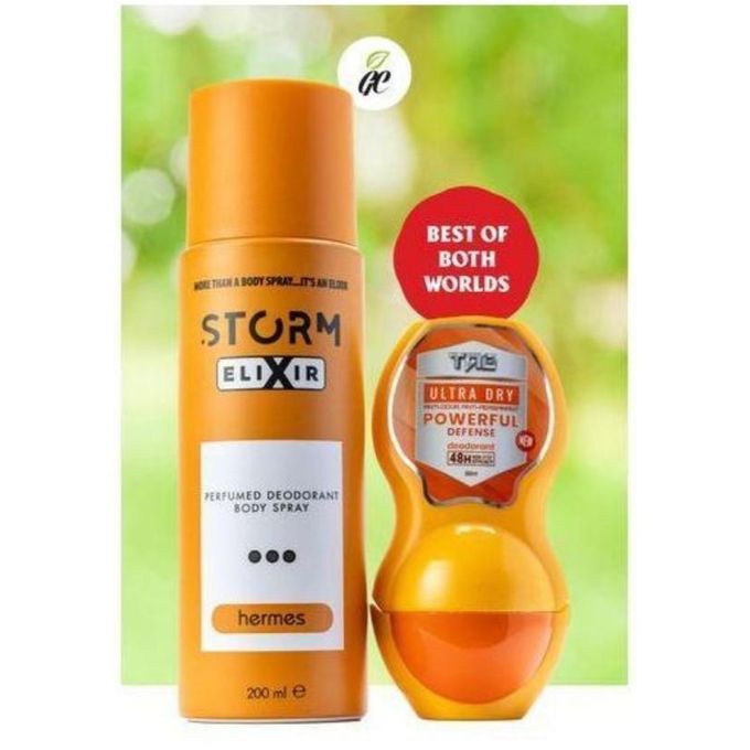 Storm Storm Perfumed Deodorant Body Spray-200ml And Tag Ultra Dry Roll ...