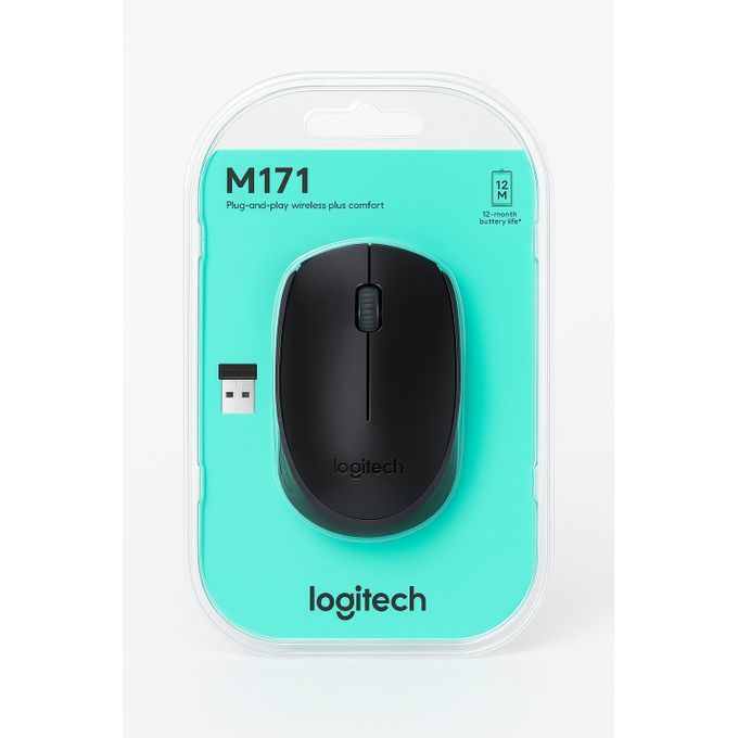 Logitech M171 Wireless Mouse – Plug-and-Play, 12-Month