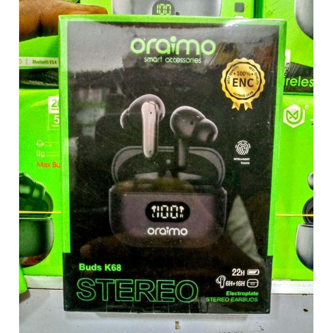 Oraimo Stereo Wireless Pods Pro Super Bass Noise Cancellation Bluetoth ...