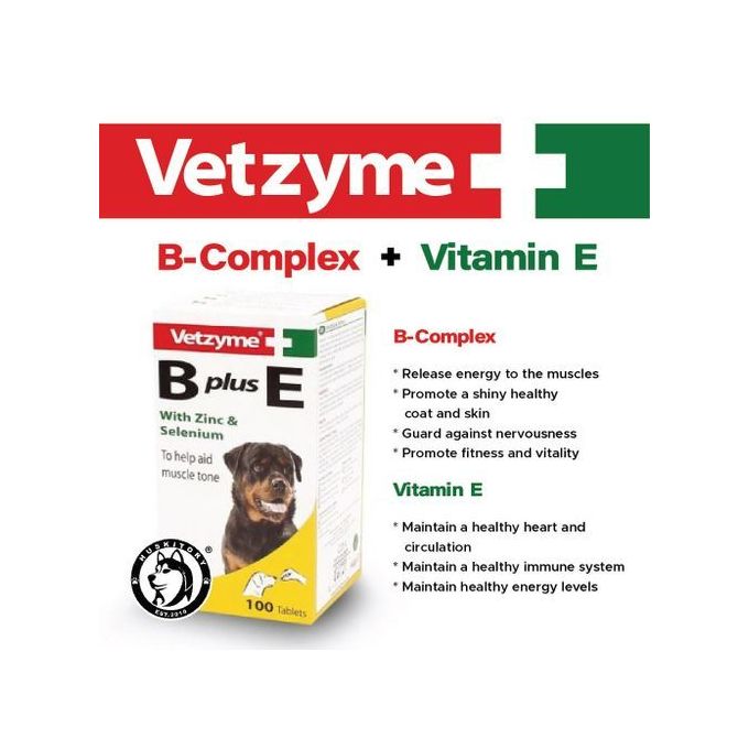 Vetzyme Vitamin B Plus E For Dogs And Cats