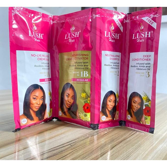 Lush 4-in-1 No-Lye Sachet Relaxer Kit