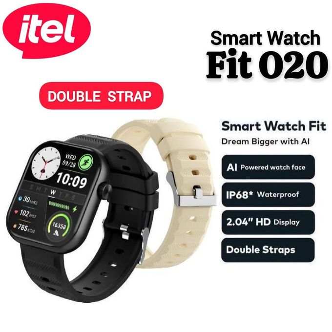 itel Fit O20 2.04" HD Display IP68 AI-Powered Wireless Calls Smart ...
