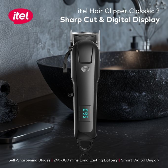 itel Digital Display Cordless Hair Clipper With Lasting