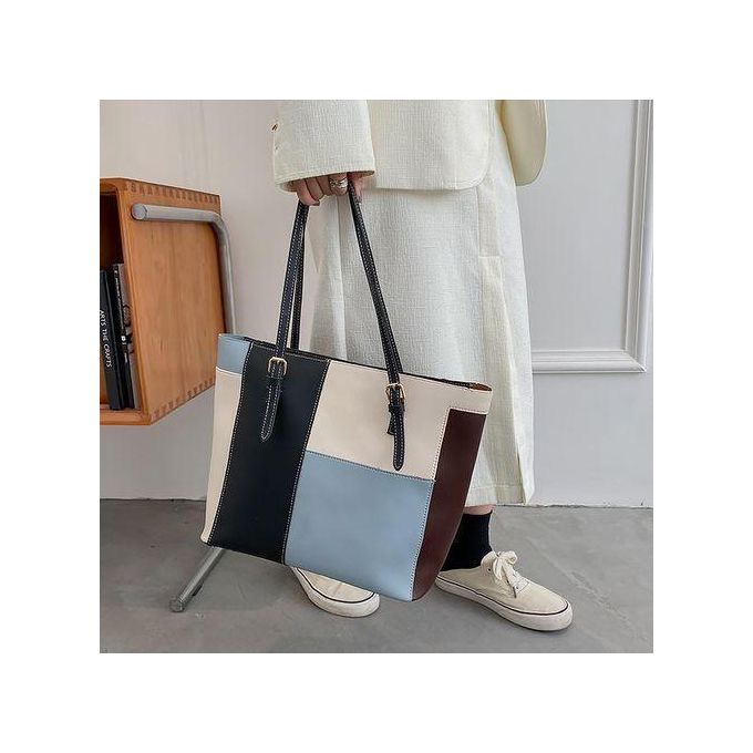 STY Ladies Shoulder Bag Women Handbags Tote Bag Contrast color Bag ...