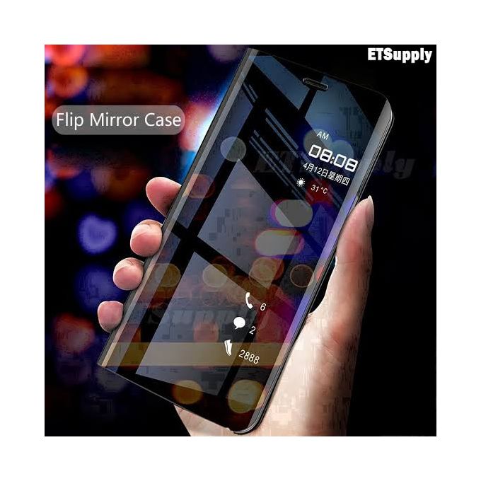XIAOMI Redmi Note 10s Flip Stand Clear View Case - Black | Jumia Nigeria